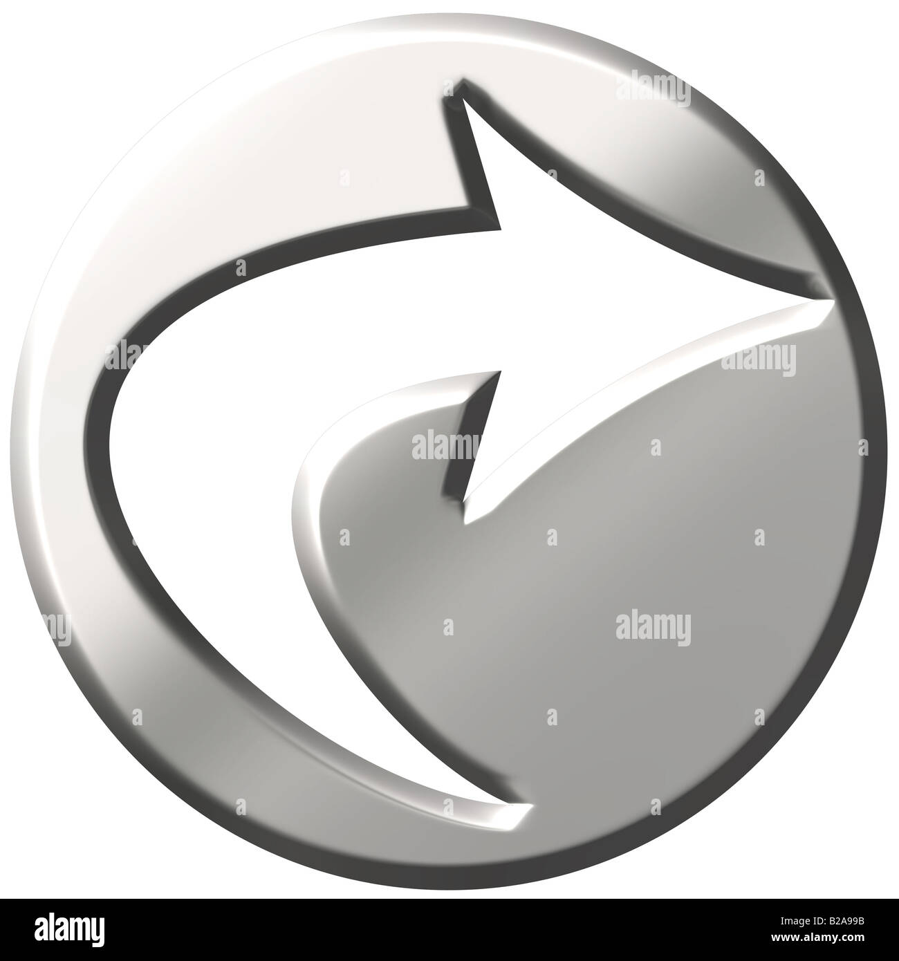 3d steel framed arrow Stock Photo - Alamy