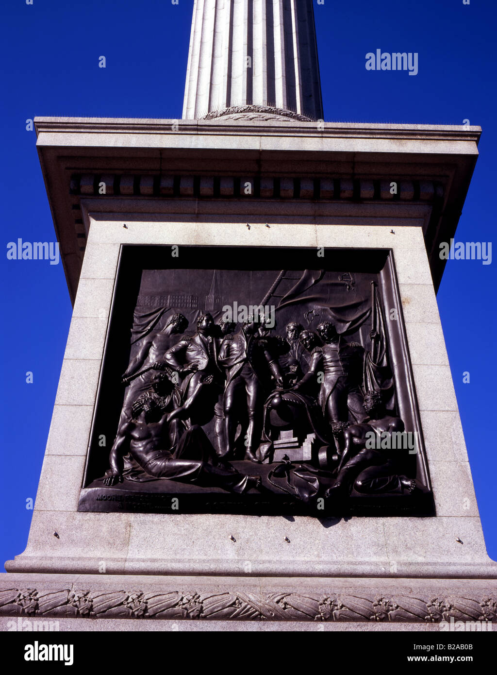 Relief At The Base Of Nelsons Column High Resolution Stock Photography ...