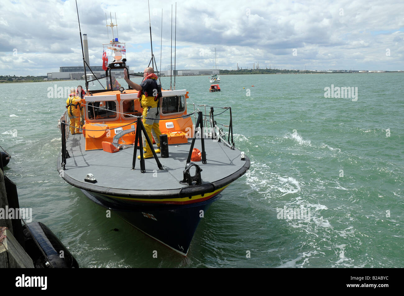 Calshot's Lifeboat, a 24ton self-righting Tyne class Stock Photo - Alamy