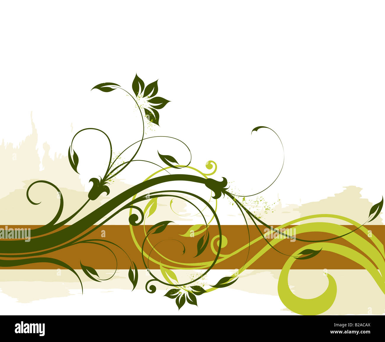 illustration drawing of floral background Stock Photo - Alamy