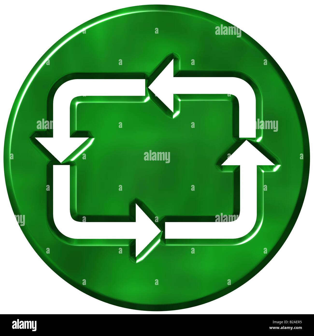 3d recycling symbol Stock Photo - Alamy