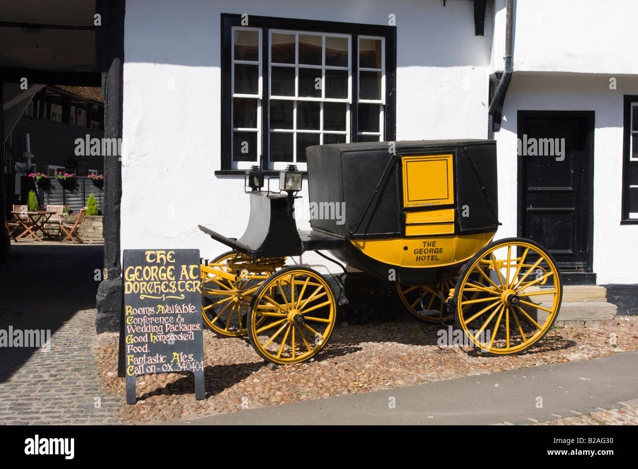 Historic Coach Advertising The George Hotel Dorchester Oxfordshire An ...