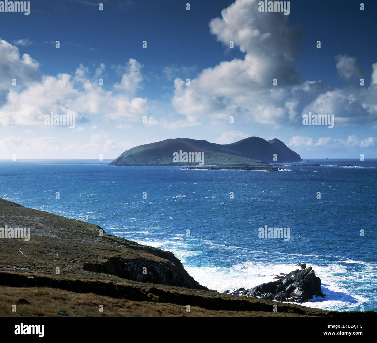 irelands off shore island group in the atlantic ocean, blasket sound ...