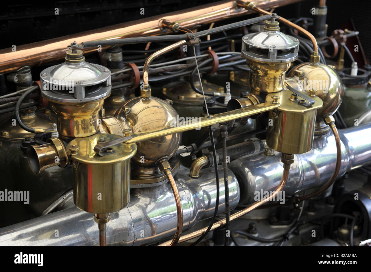 Austin 100hp Grand Prix race car engine 1908 Stock Photo - Alamy