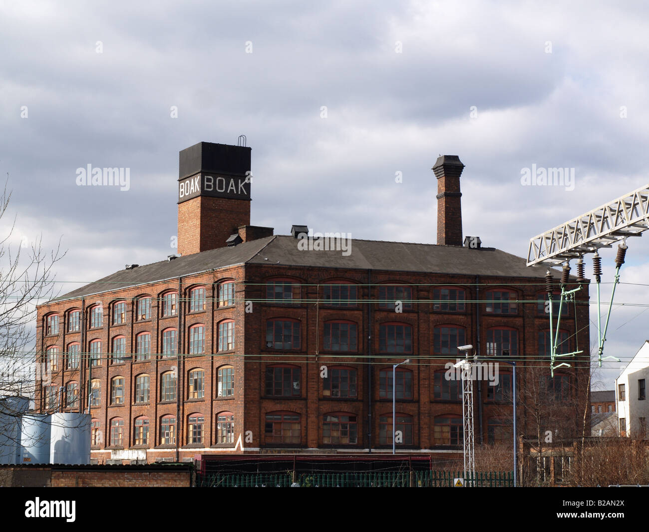 Closed down Boak Leather Factory in Walsall, West Midlands UK Stock ...