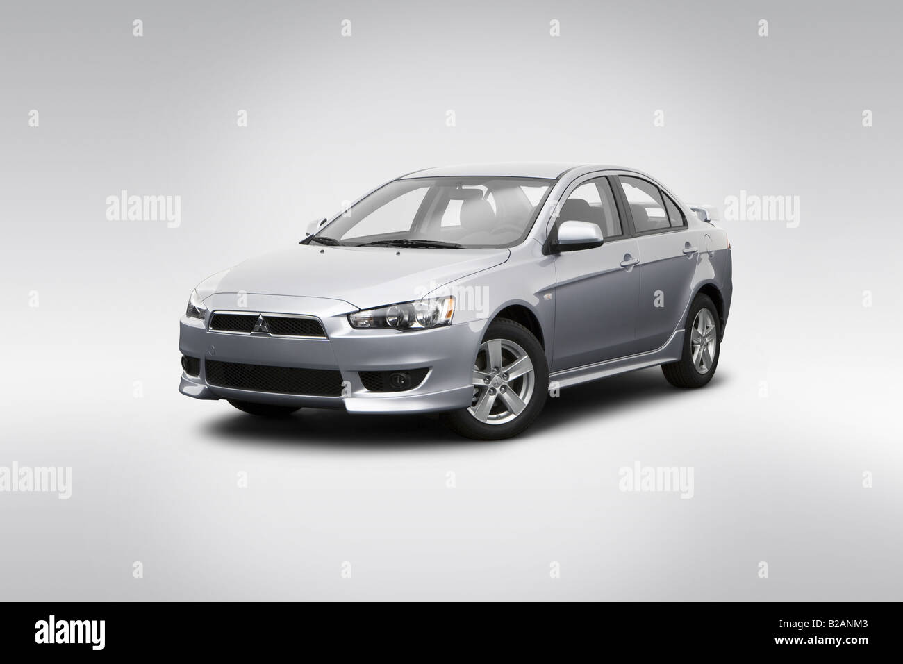 2009 Mitsubishi Lancer ES in Silver - Front angle view Stock Photo - Alamy