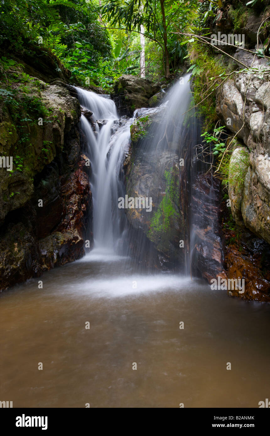 Tri Trong waterfall at Chaloem Rattanakosin National Park in ...