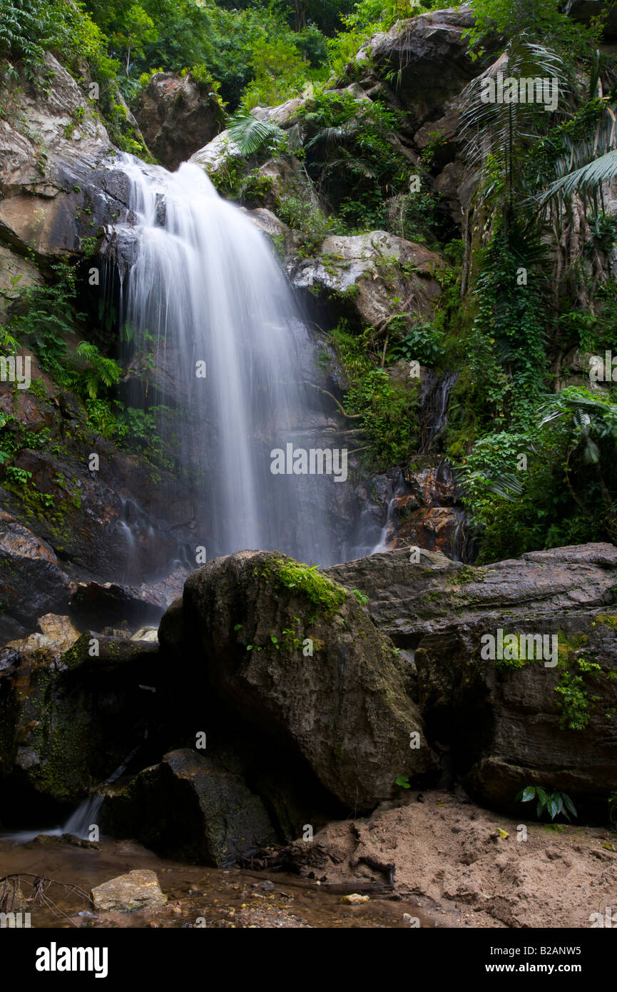 Tri Trong waterfall at Chaloem Rattanakosin National Park in ...