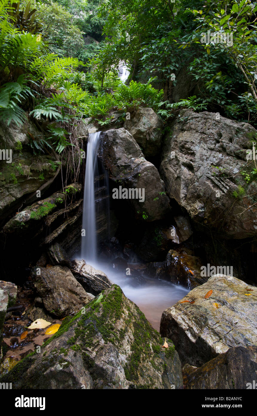 Tri Trong waterfall at Chaloem Rattanakosin National Park in ...