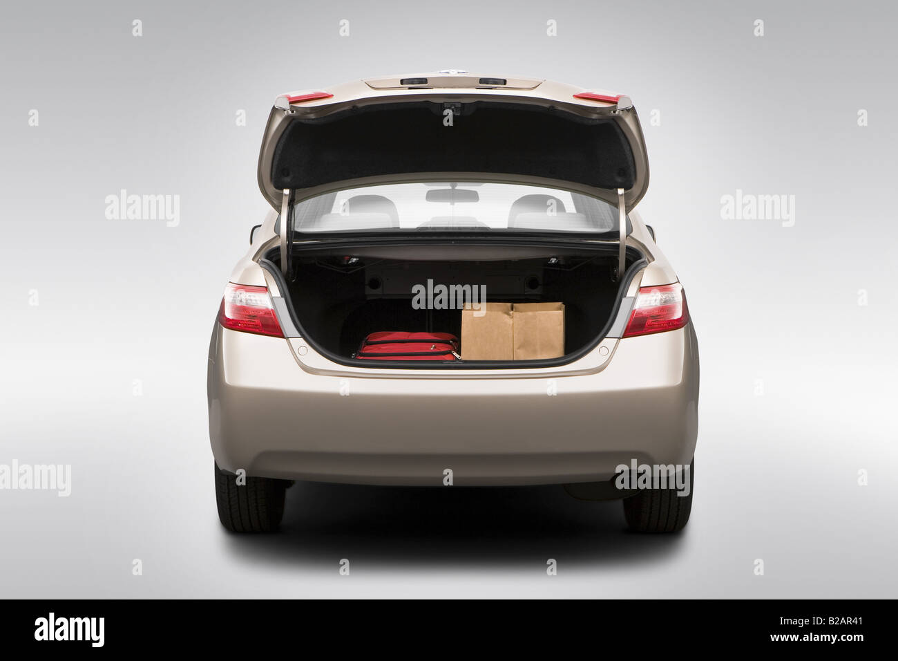 2009 Toyota Camry in Beige - Trunk Props Stock Photo - Alamy