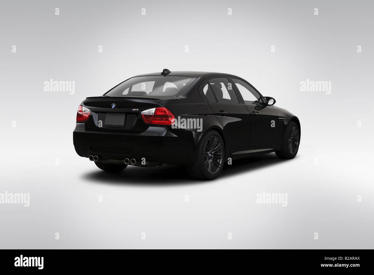 2008 BMW 3-series M3 in Black - Rear angle view Stock Photo - Alamy
