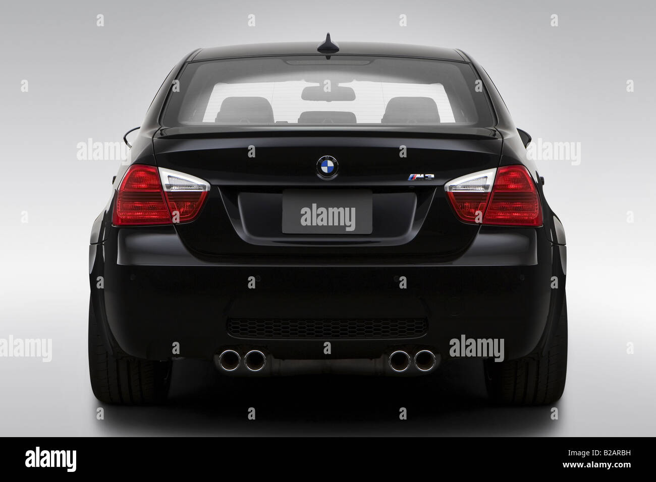 2008 BMW 3-series M3 in Black - Low/Wide Rear Stock Photo - Alamy