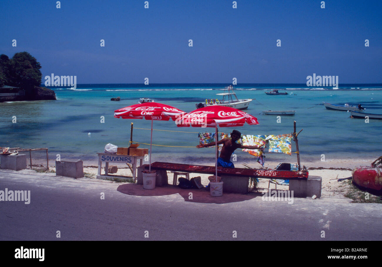 Beach stall holder Stock Photo - Alamy