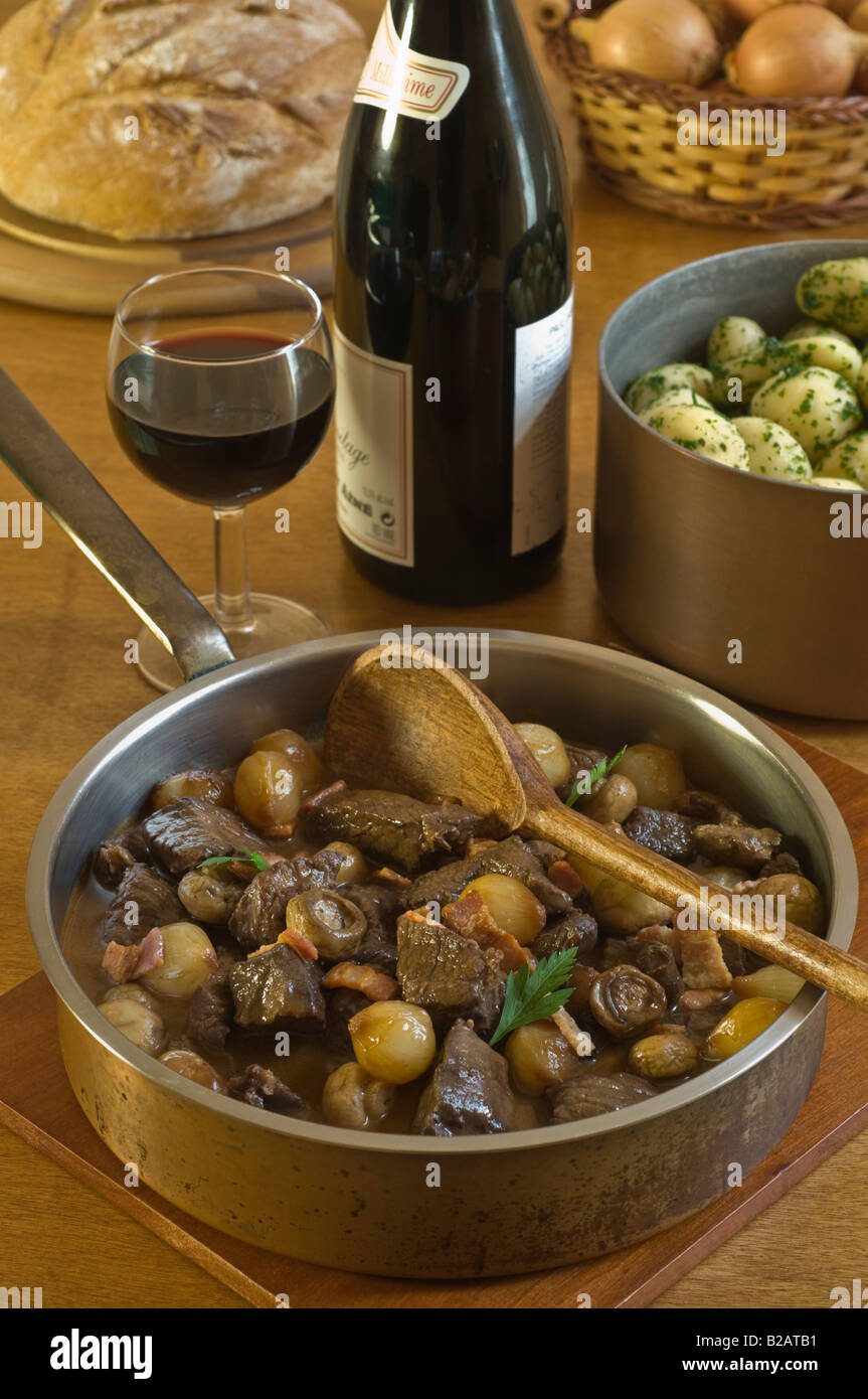 Classic french stew boeuf bourguignonne hi-res stock photography and ...