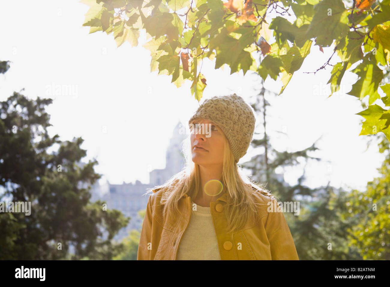 Dreamy girl staring to distance Stock Photo - Alamy