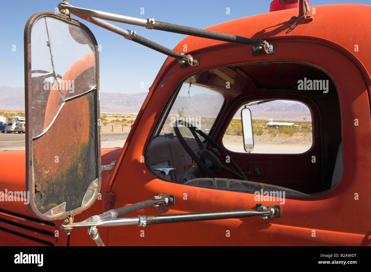 An old fire engine at Stovepipe Wells, Death Valley National Park ...