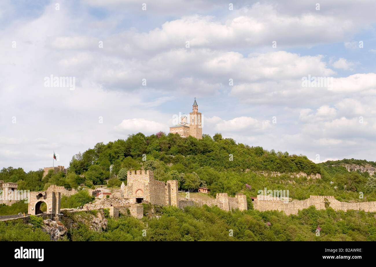The medieval fortress of Tsarevets in Veliko Tarnovo, the former ...