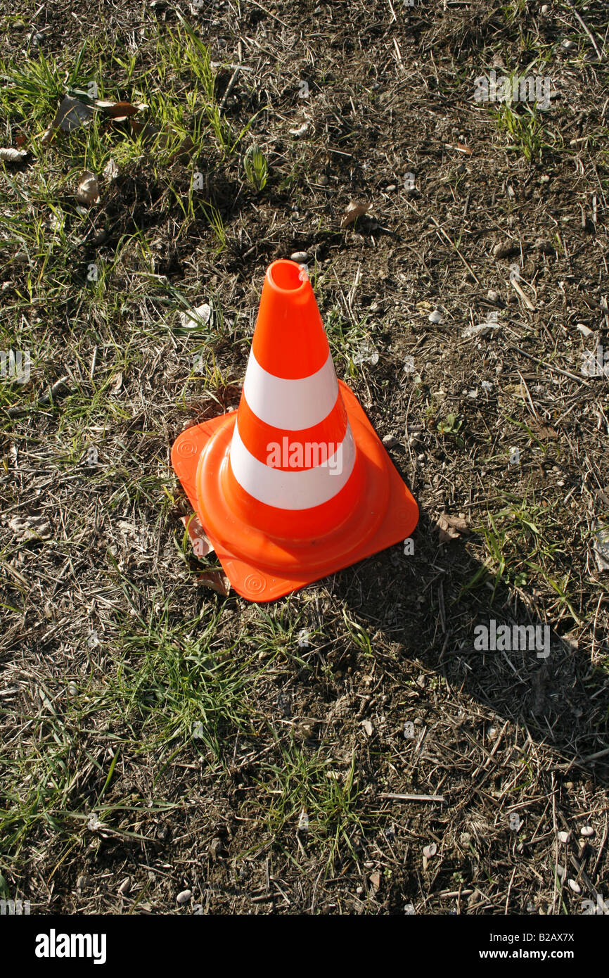Traffic cone country lane hi-res stock photography and images - Alamy