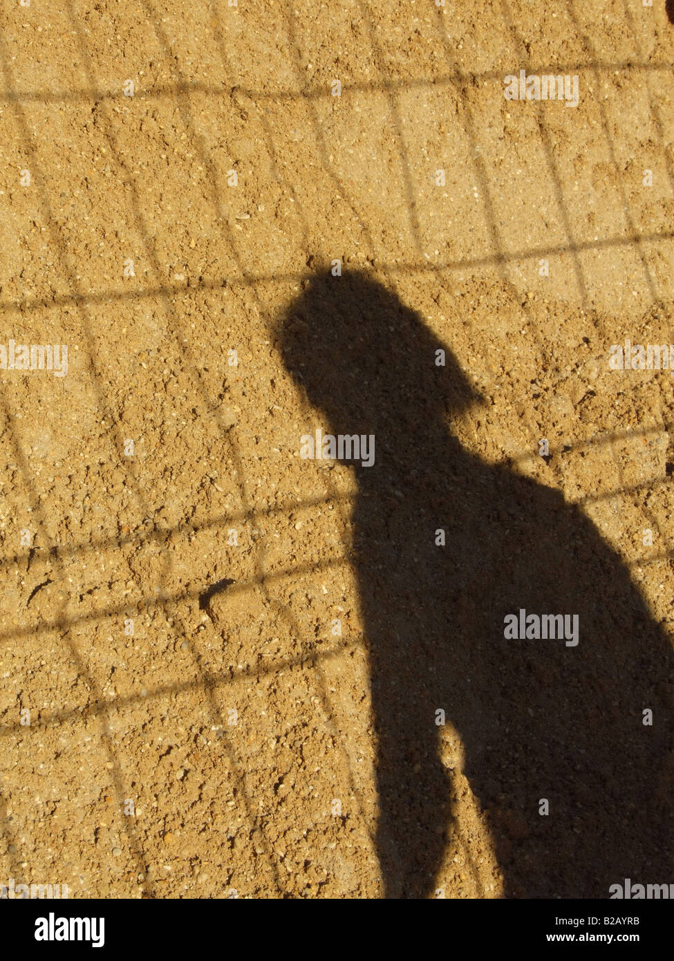 Person shadow mystery man woman walk up wall hi-res stock photography ...
