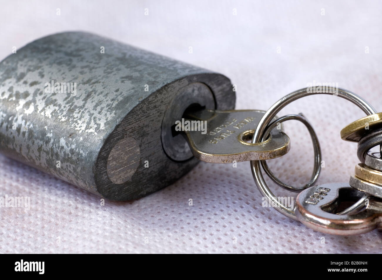 A Padlock and keys Stock Photo - Alamy