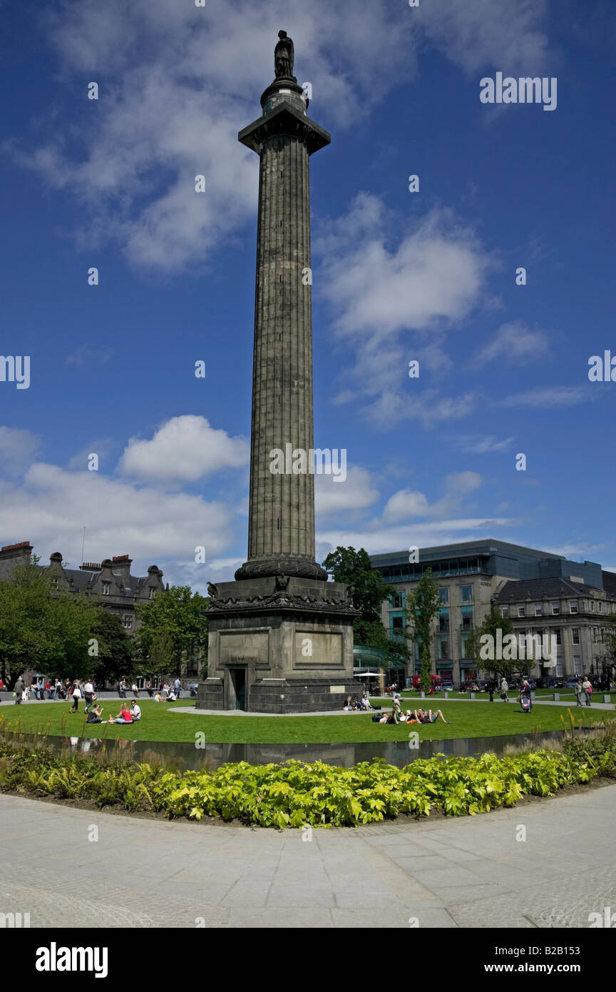 Recently landscaped Saint Andrew Square, Edinburgh, Scotland, UK ...