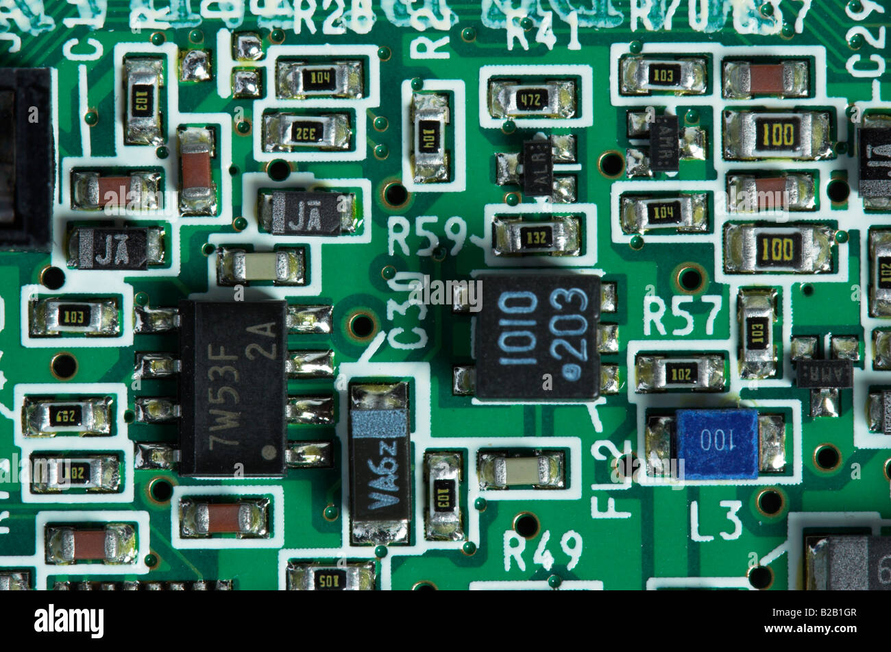 Surface mounted components Stock Photo - Alamy