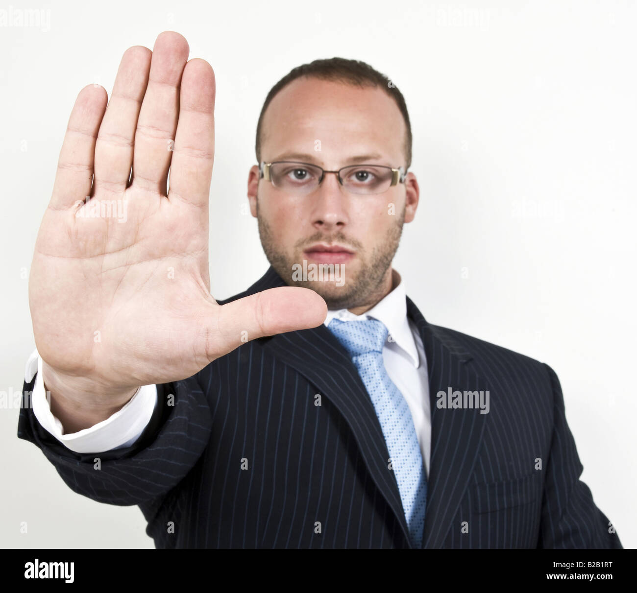 Warning man hi-res stock photography and images - Alamy