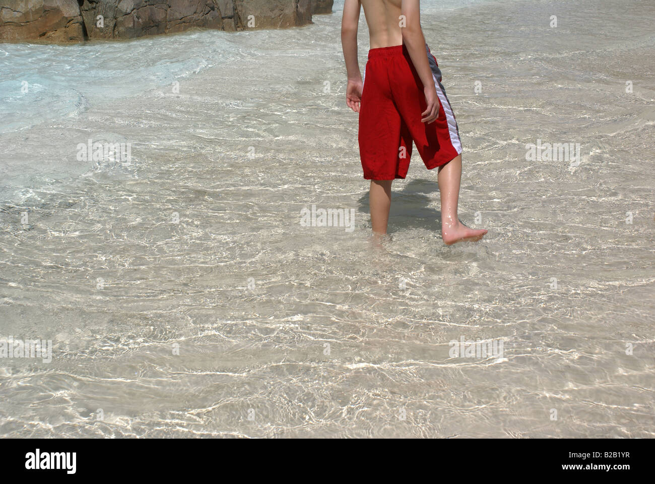 Stepping Through Water Stock Photo - Alamy