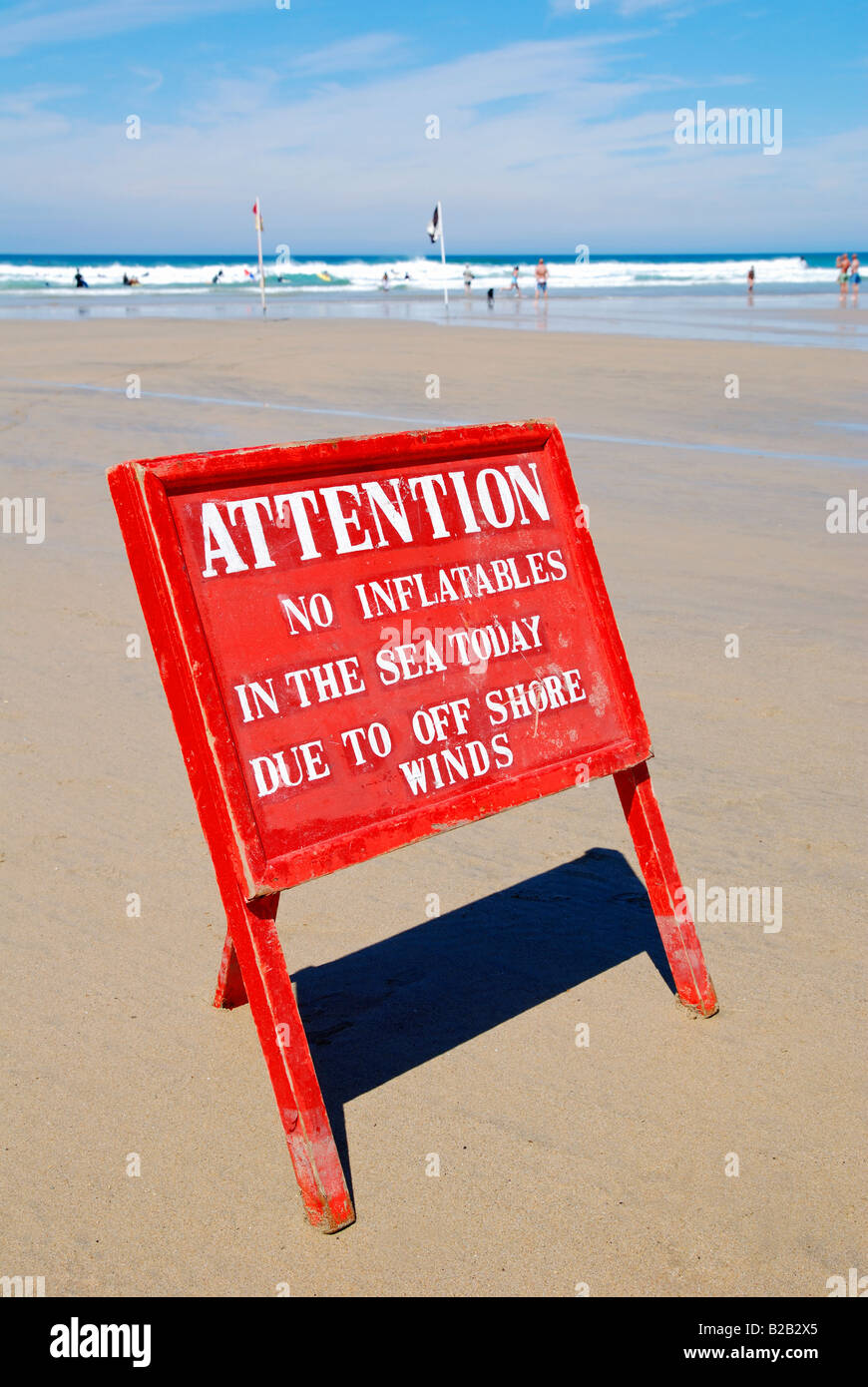 Safety sign beach hi-res stock photography and images - Alamy