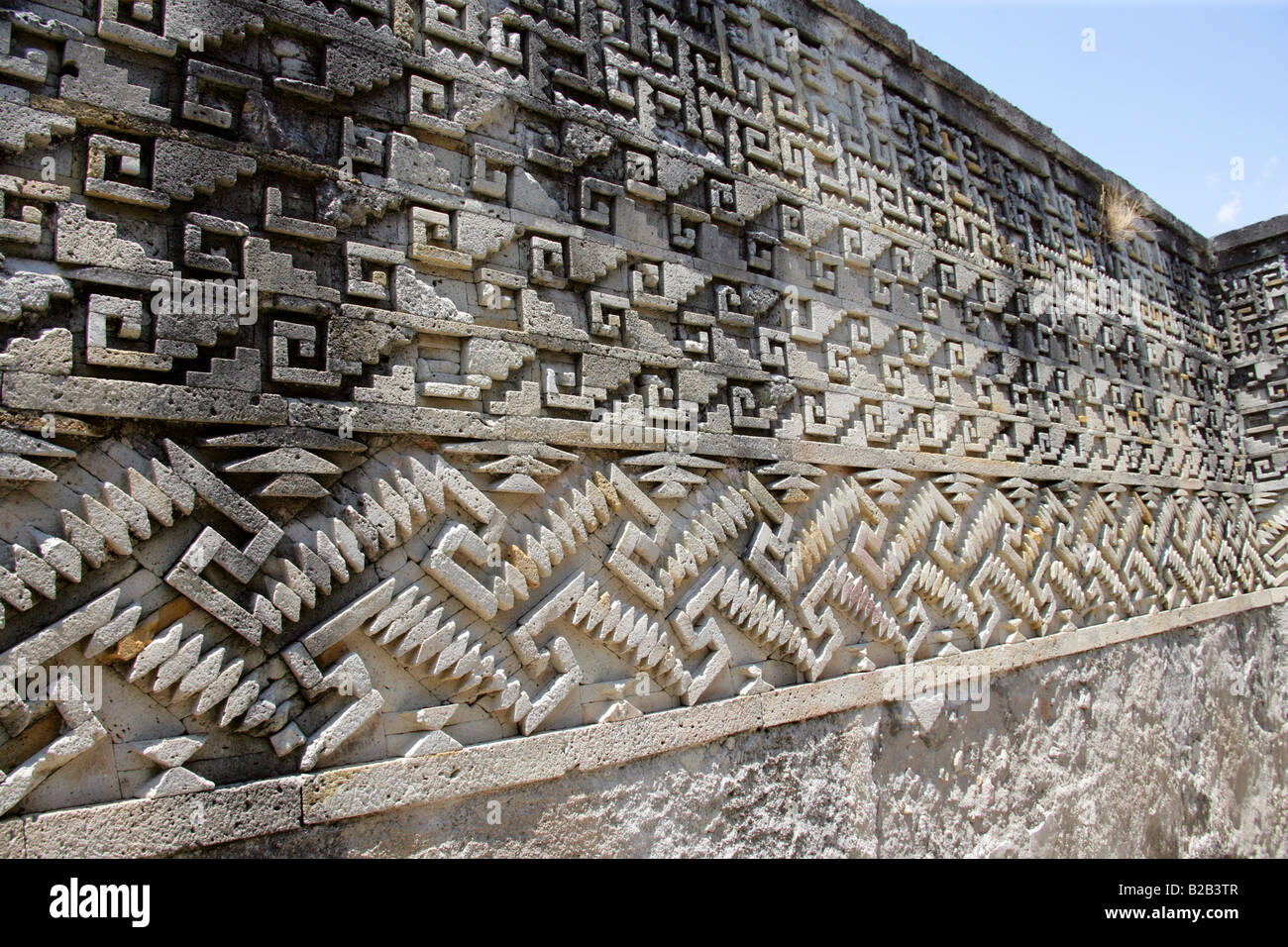 Interior Walls of Palace Decorated with Geometric Mosaics, Mitla ...