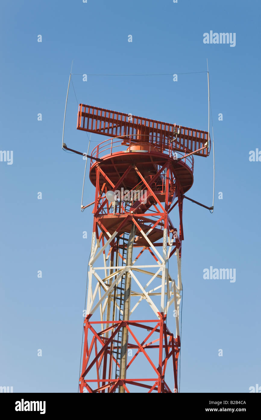 Radar tower at Malaga airport Spain Stock Photo - Alamy