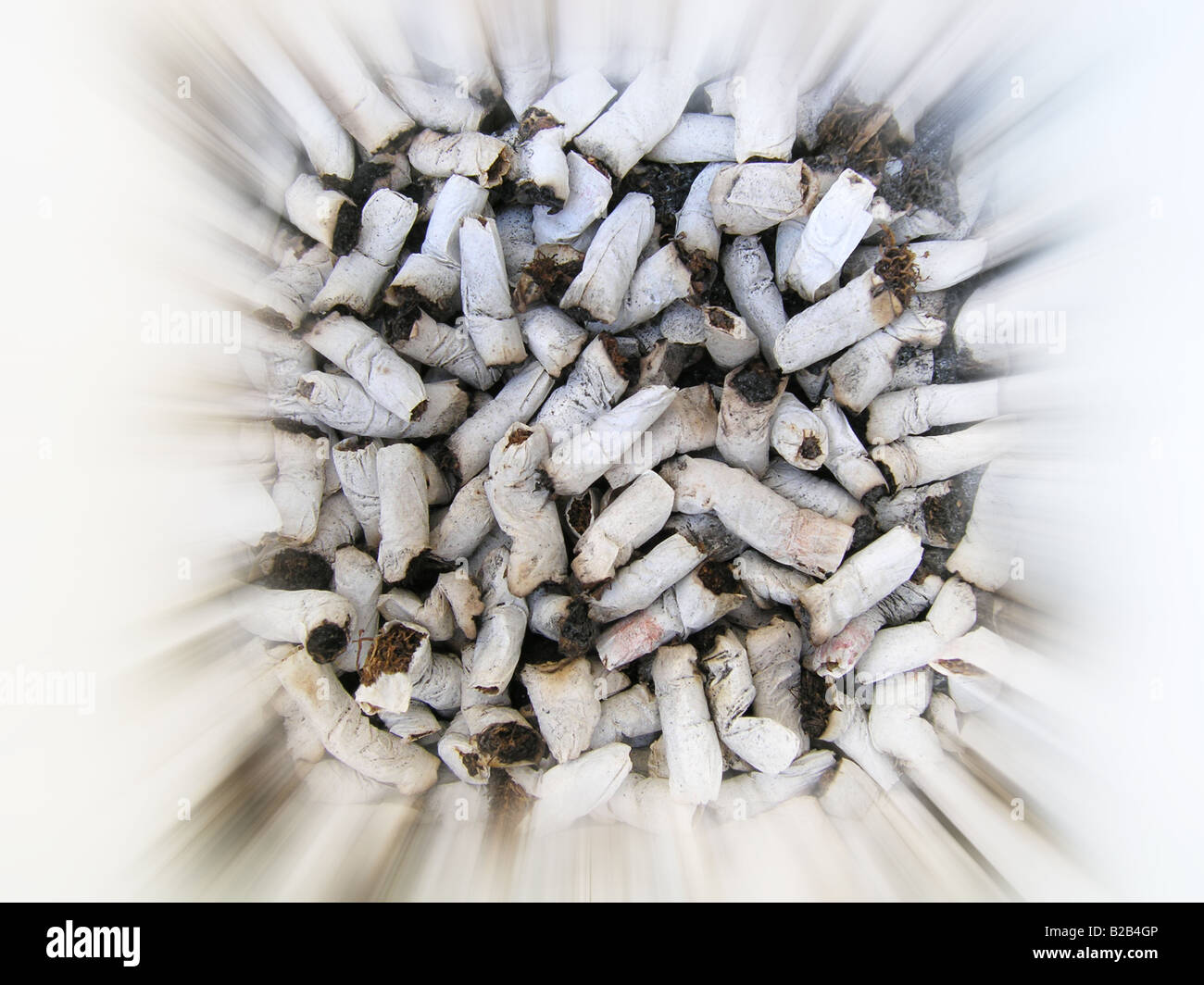mass of cigarette stubs Stock Photo - Alamy