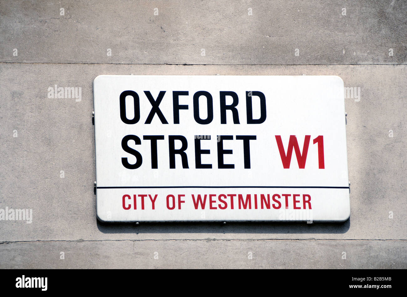 Oxford Street sign, London, UK Stock Photo - Alamy
