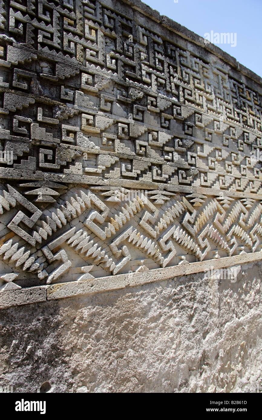 Interior Walls of Palace Decorated with Geometric Mosaics, Mitla ...