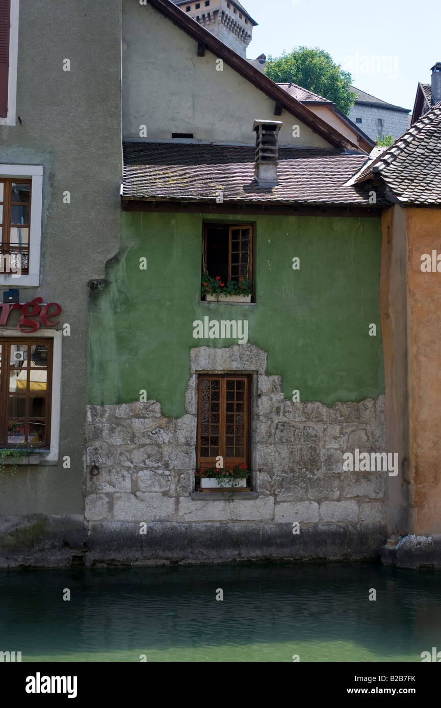 French alps travel canalside buildings canal architecture hi-res stock ...