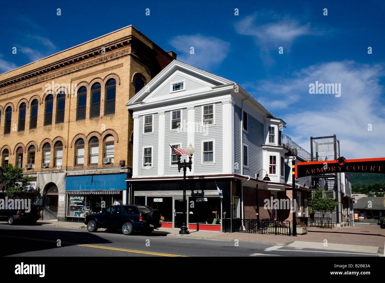 Adams Massachusetts has a picturesque main street Stock Photo - Alamy