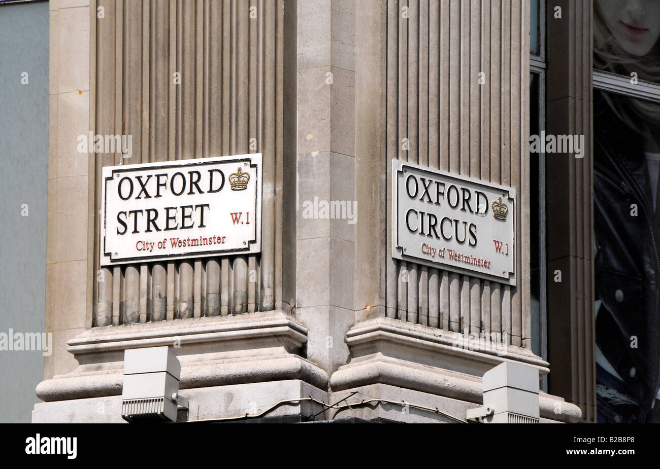 Oxford Street and Oxford Circus signs, London, UK Stock Photo - Alamy