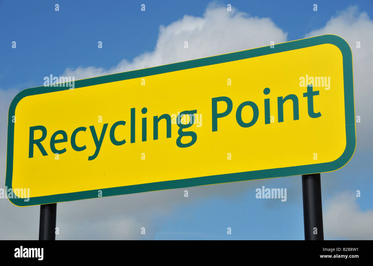 Green recycling point hi-res stock photography and images - Alamy