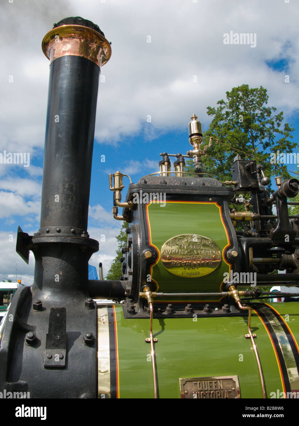 Detail from 1899 steam engine "Queen Victoria Stock Photo - Alamy