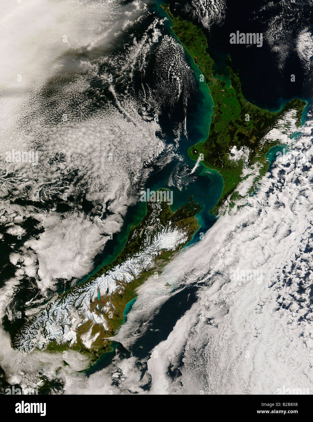 Satellite view new zealand hi-res stock photography and images - Alamy