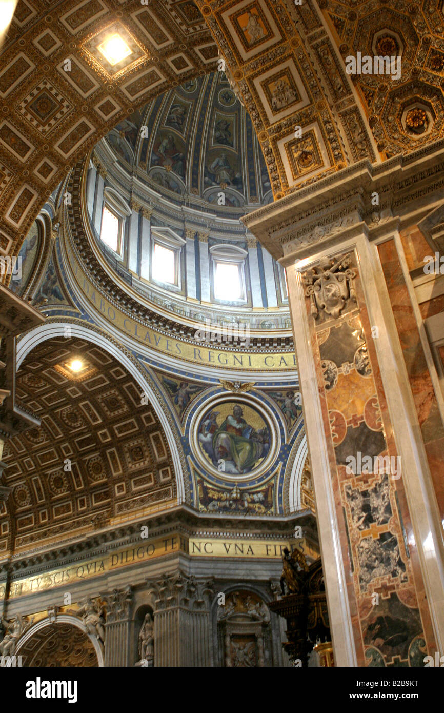 The view inside St Peter s Basilica in the Vatican City Stock Photo - Alamy