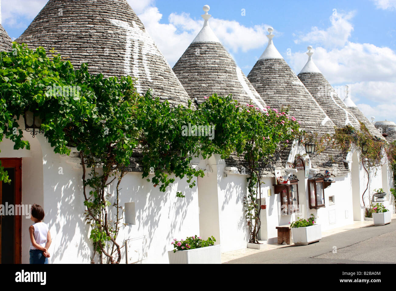 The unique zone of Trullis in Alberobello ,Bari, Puglia,Italy is a ...