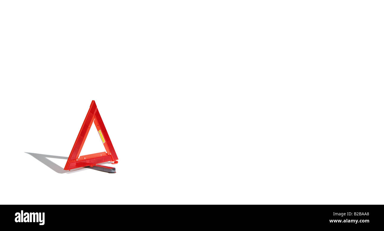 Red warning triangle Stock Photo - Alamy