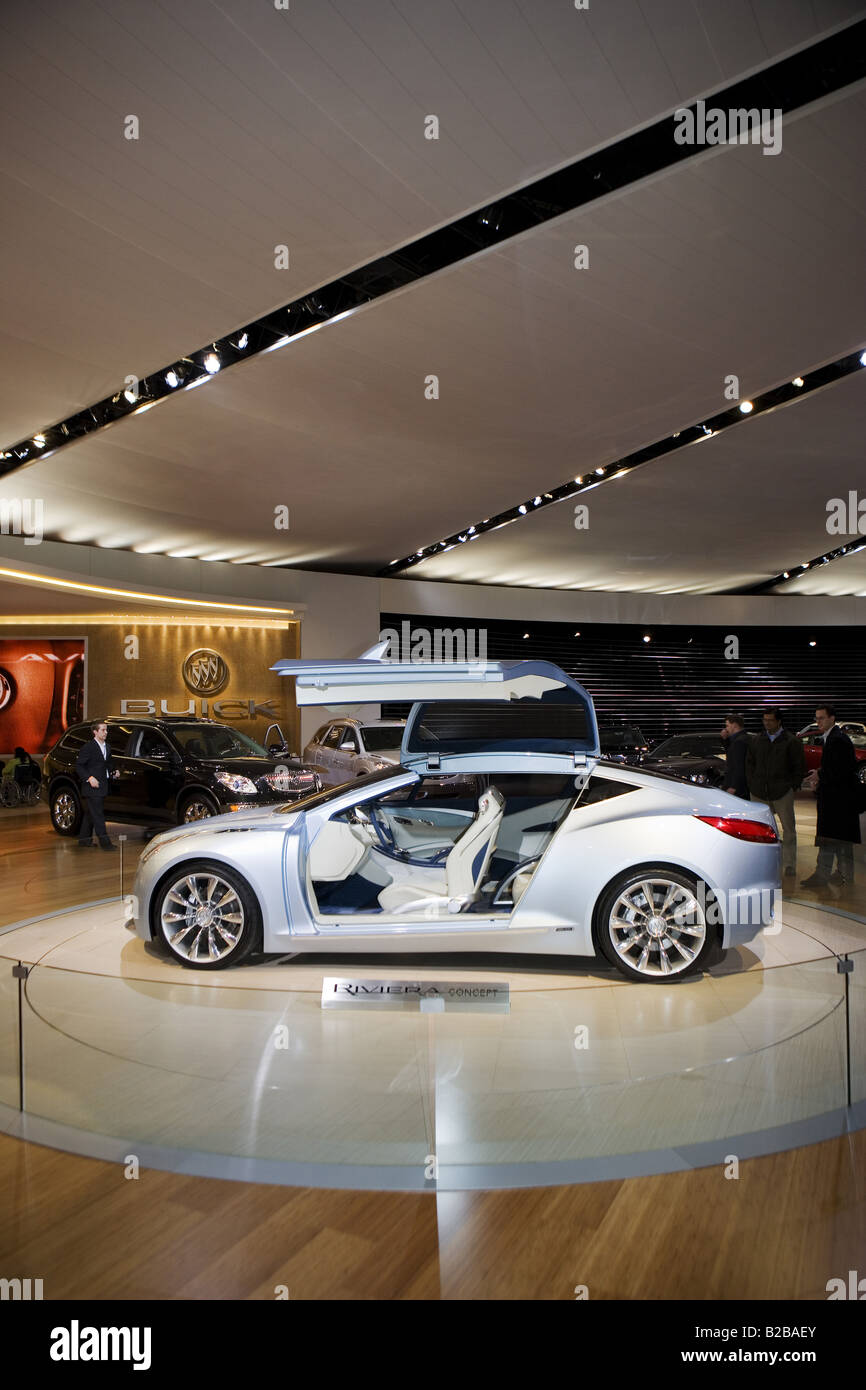 Buick Riviera Concept Car at 2008 Detroit auto show Stock Photo - Alamy