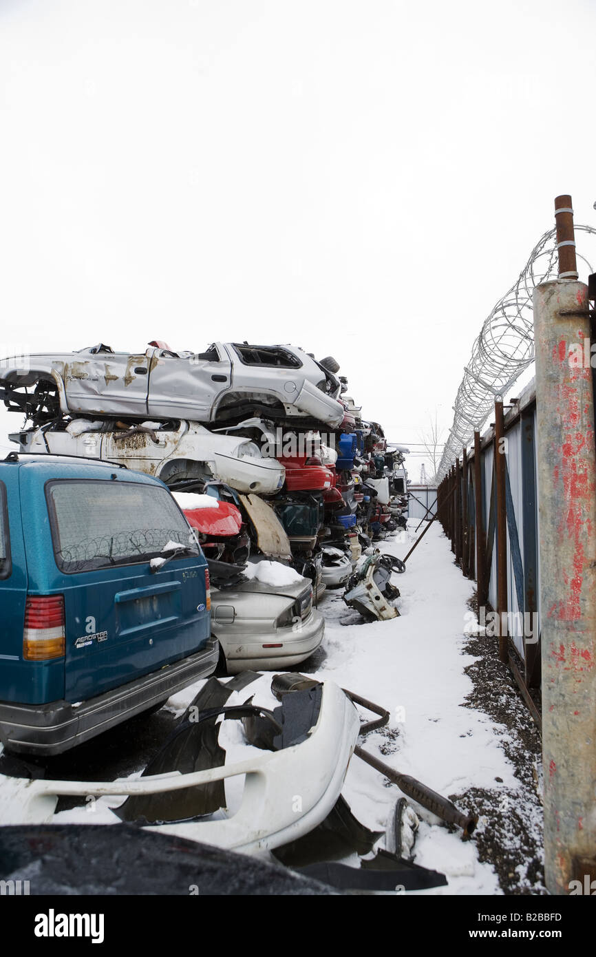 Many scrap cars hi-res stock photography and images - Alamy