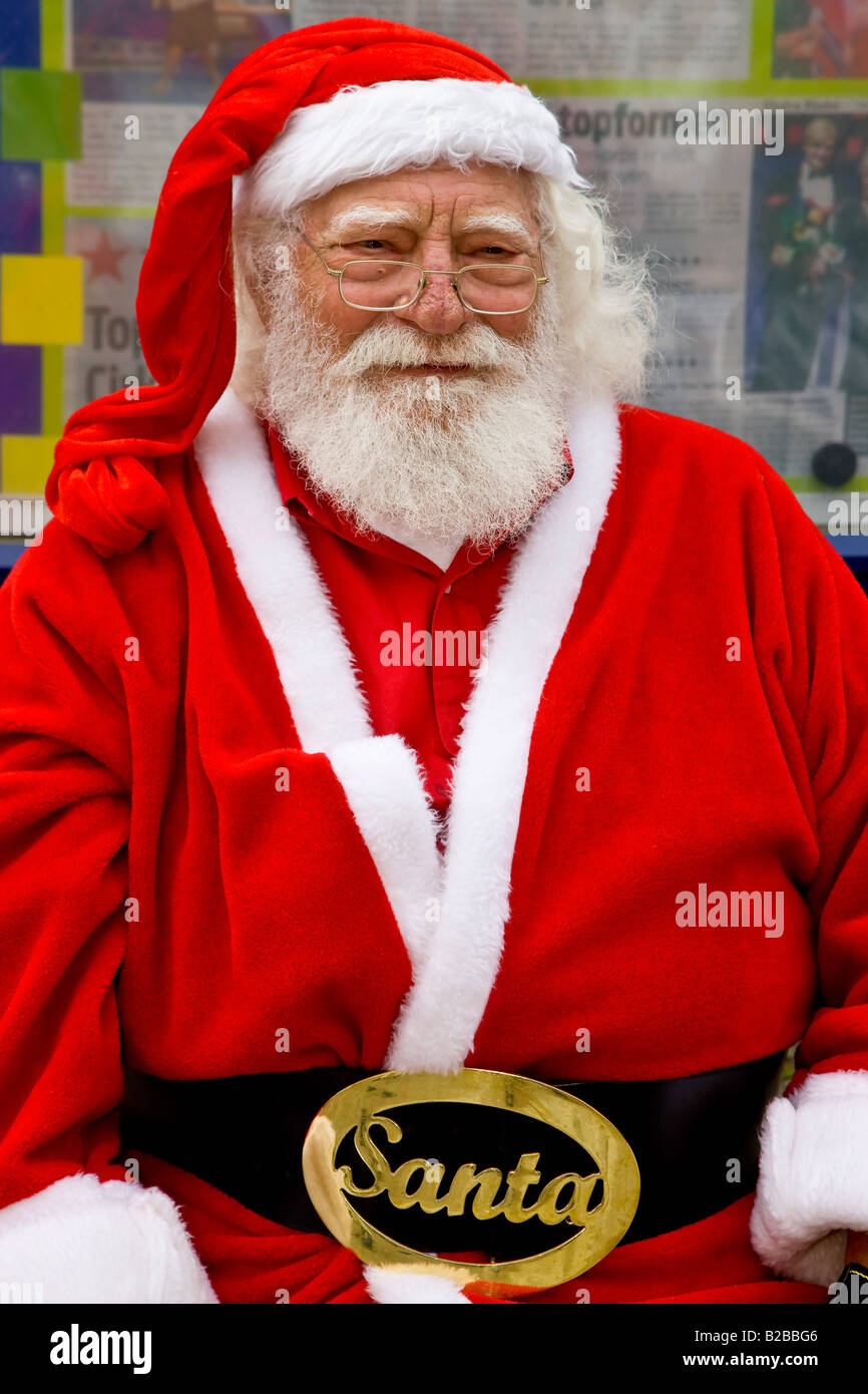 A kindly Santa at the World Santa Claus Congress in Denmark Klampenborg ...
