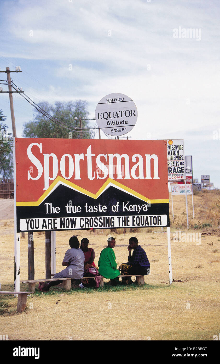 Kenya nanyuki equator sign hi-res stock photography and images - Alamy