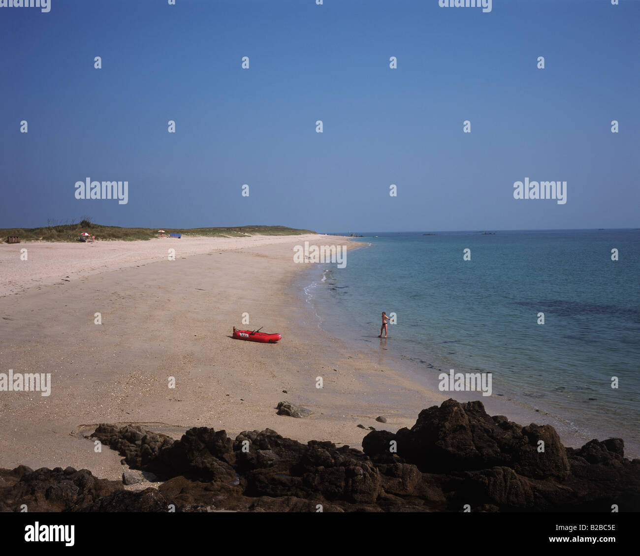 Shell Beach Herm Channel Islands Stock Photo - Alamy
