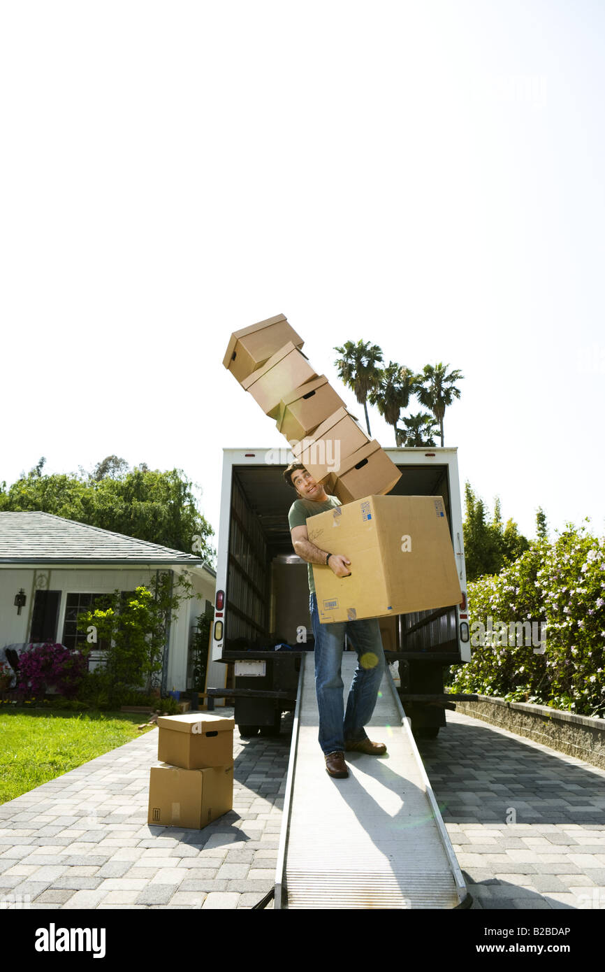 Moving truck ramp hi-res stock photography and images - Alamy