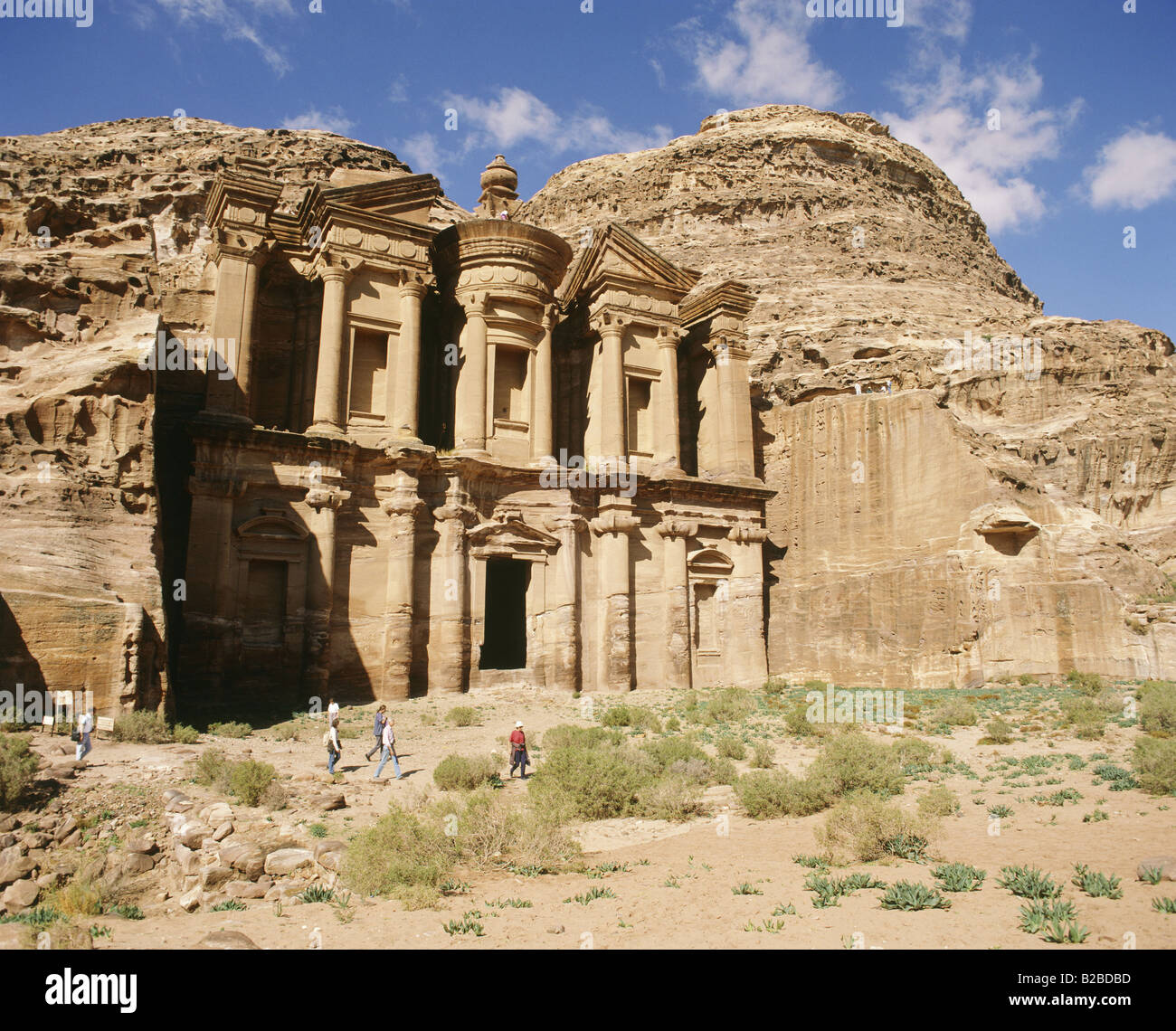 The Monastery Petra Jordan Stock Photo - Alamy